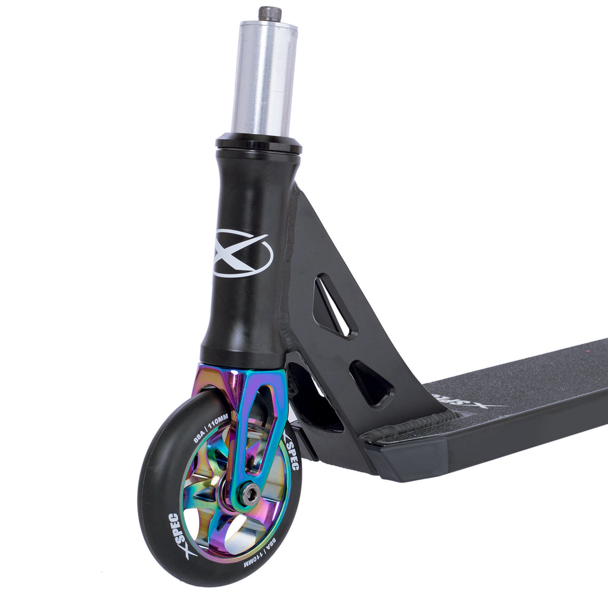 Xspec Pro Stunt Kick Scooter Anodized Aluminum BMX Handlebar, Black Ne ...