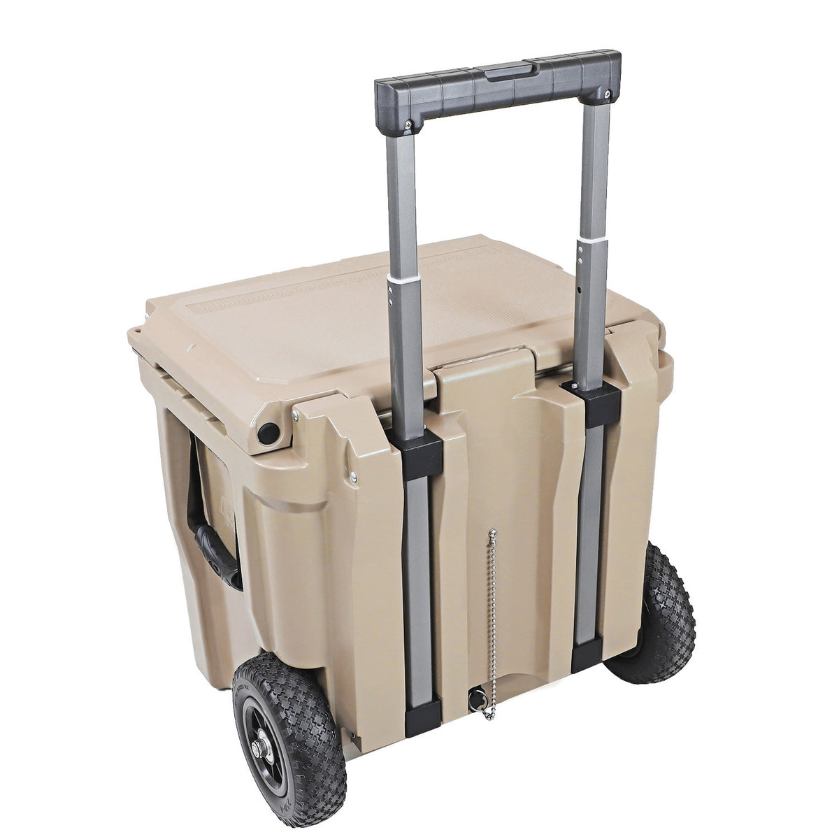 Xspec 45 Quart Towable Roto Molded Ice Chest Outdoor Cooler with Wheel ...