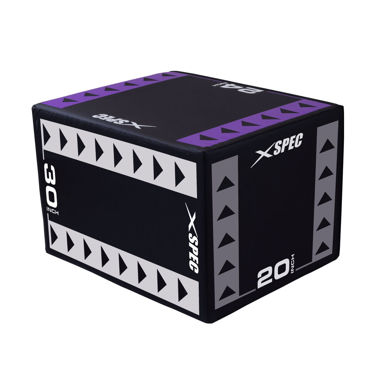 Xspec 3 in 1 Plyometric Fitness Exercise Jump Foam Box, 30" x 24" x 20 ...